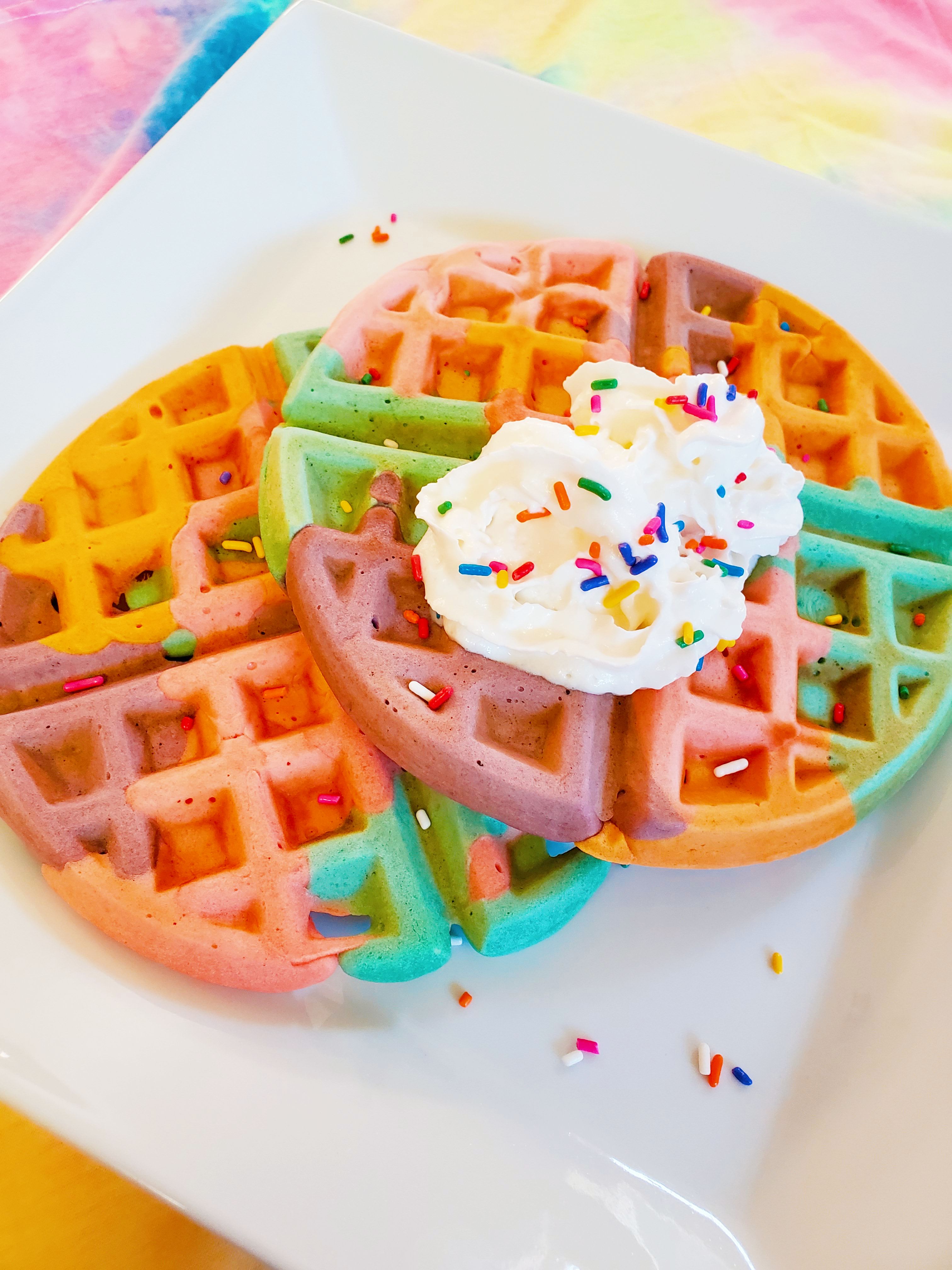 Put a Groovy Twist on Breakfast With These Tie-Dye Waffles – The ...