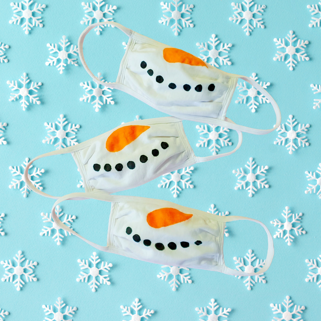Spread Cheer, Not Germs This Holiday Season With This Snowman Face Mask ...