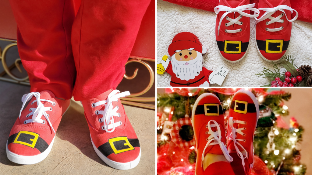 These DIY Santa Sneakers Are Claus-itively Adorable for Christmas – The ...