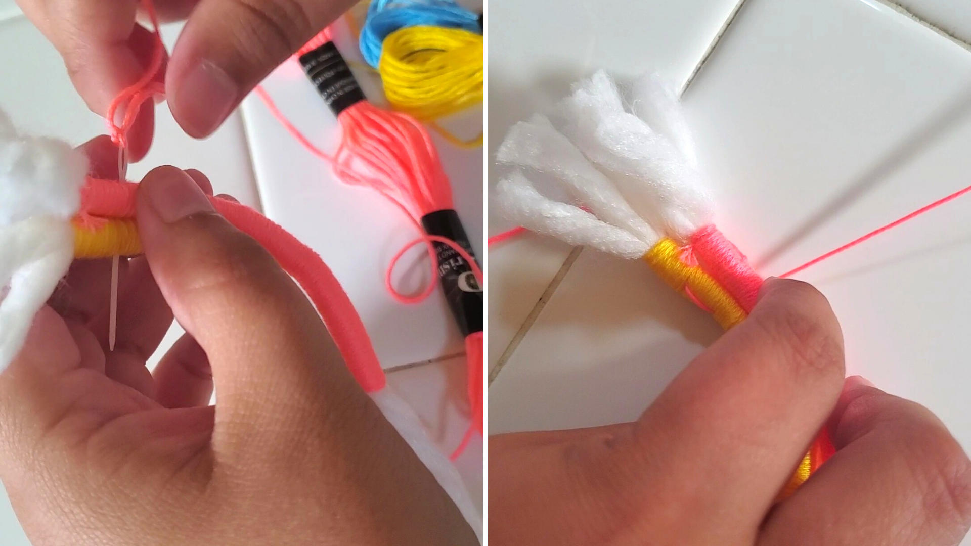 Bring Some Color Into Your Life With This DIY Macrame Rainbow Keychain ...